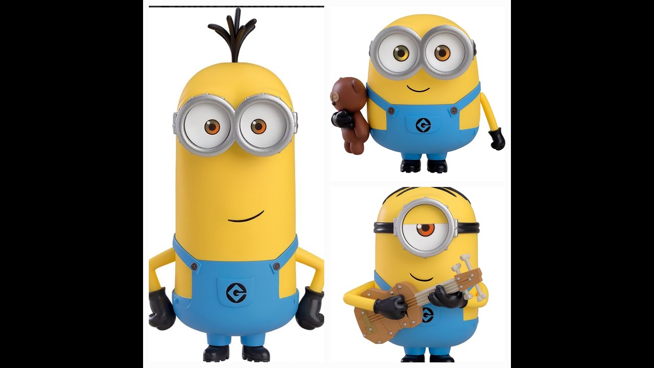 Minions Kevin/Bob with Teddy Bear/Stuart with Guitar Nendoroid Action ...