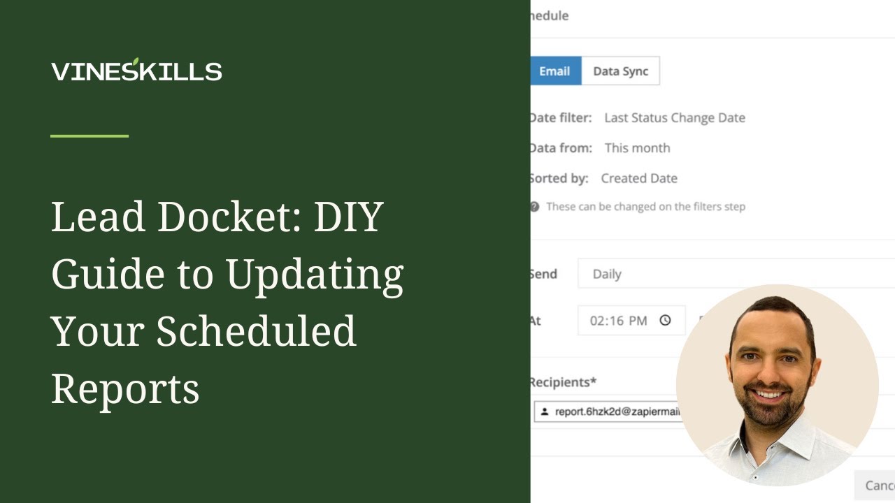 Lead Docket: DIY Guide to Updating Your Scheduled Reports - YouTube