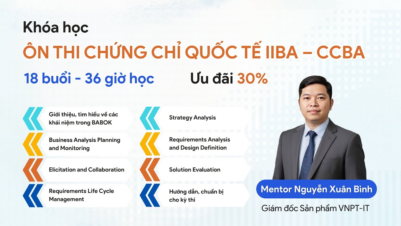 Khóa học Ôn thi chứng chỉ quốc tế IIBA – CCBA - YouTube