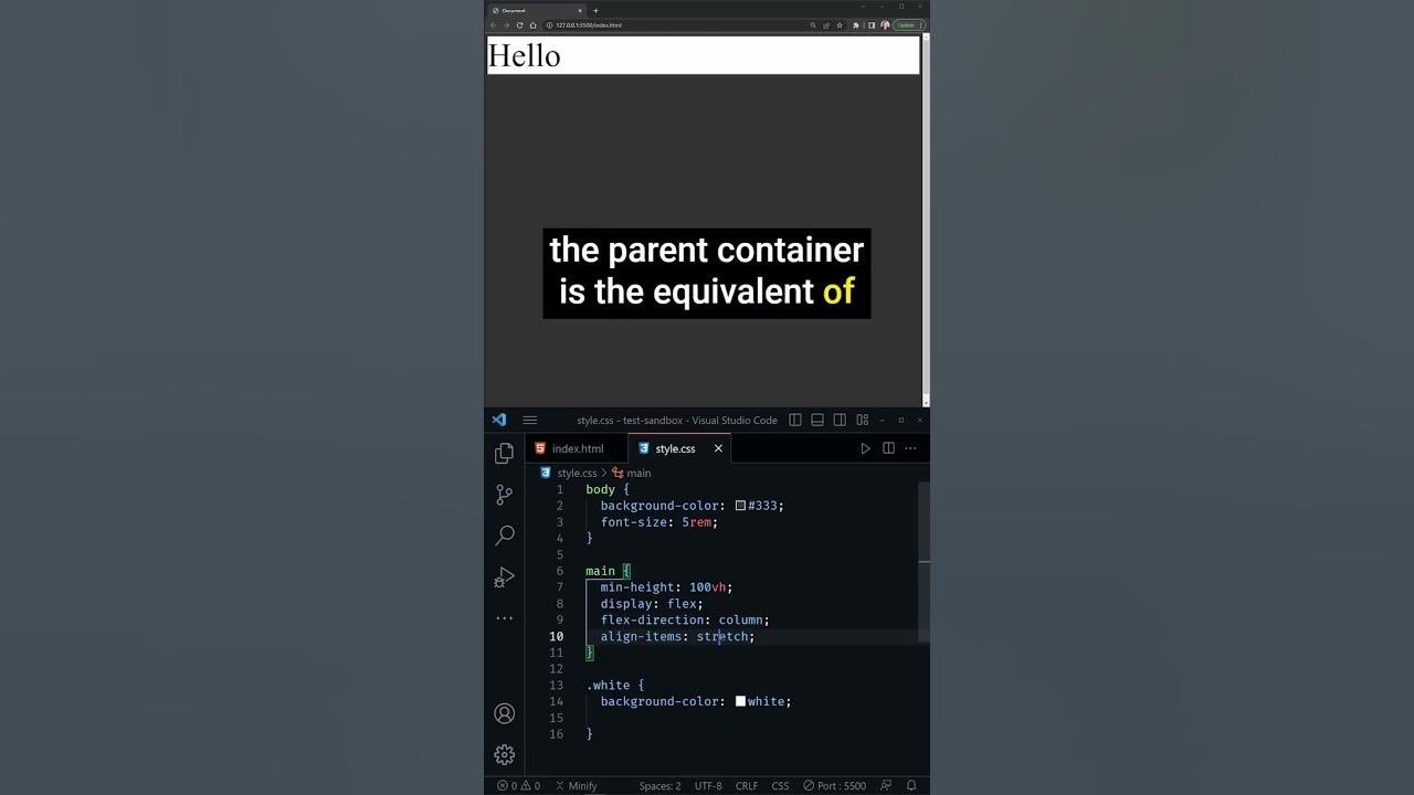 Why Flexbox?? 😳 Why Do Flex Items Stretch? - YouTube