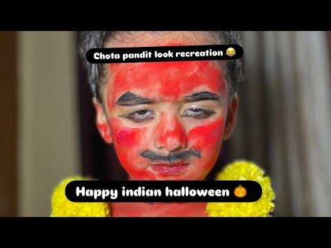 Chota pandit look recreation 😂 #bhoolbhulaiyaa3 #chotapandit # ...