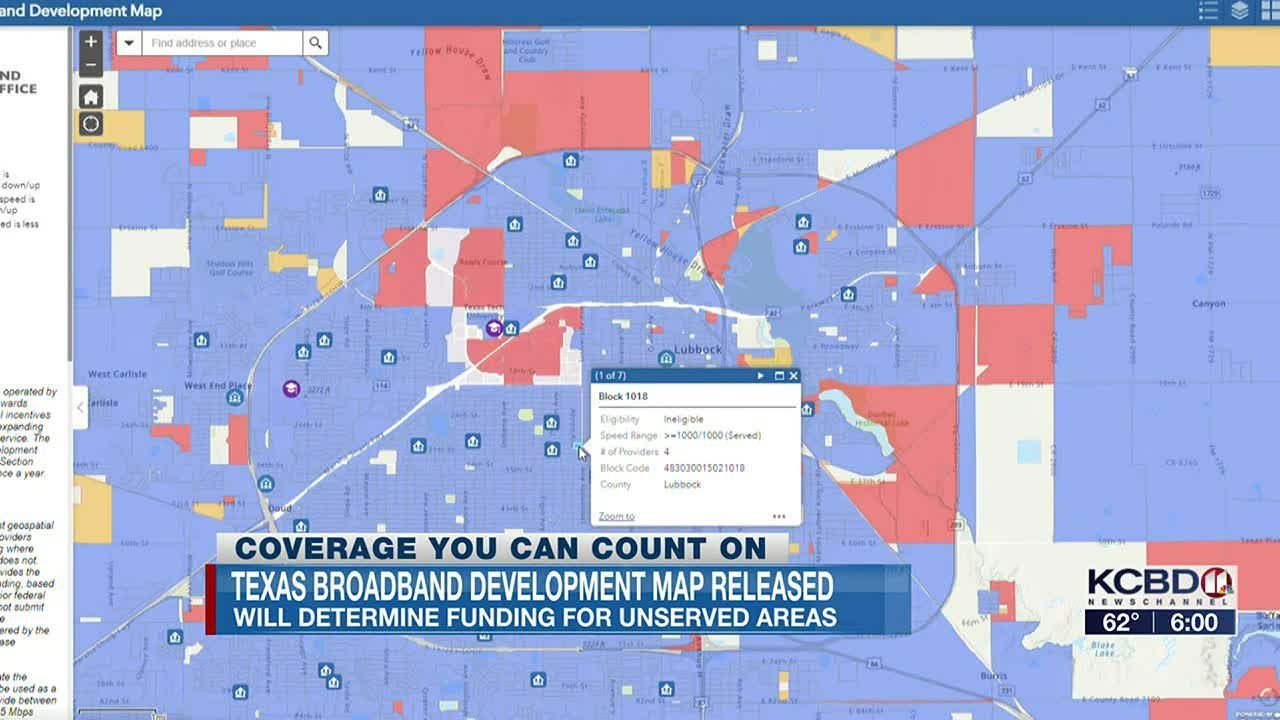 Texas broadband development map released - YouTube