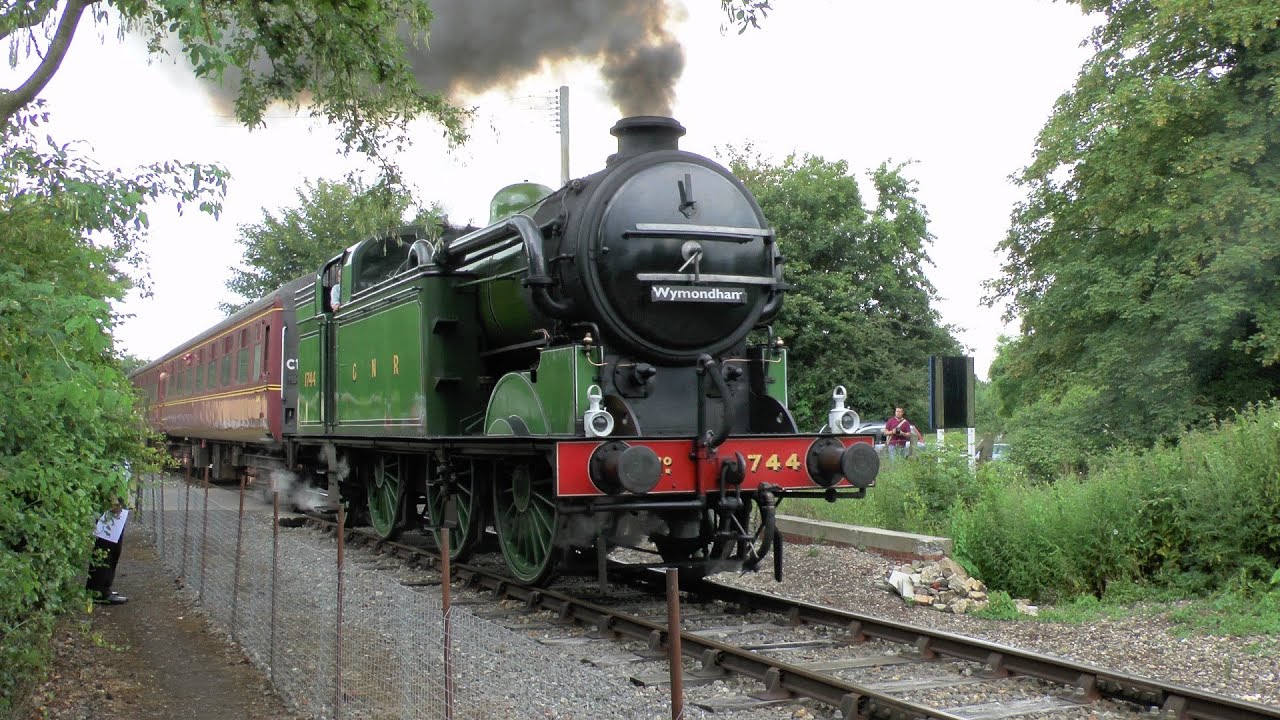 GNR N2 No.1744 ride along the Mid Norfolk Railway - YouTube