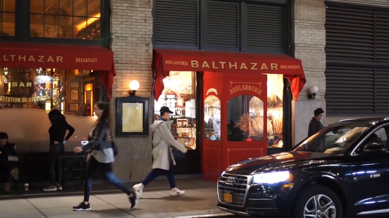 Balthazar Restaurant in New York - YouTube
