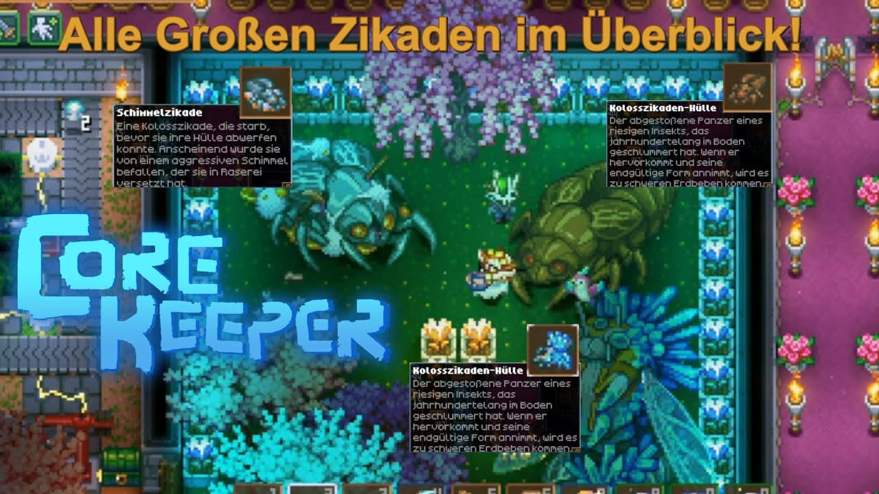 Core Keeper ⛏Update - Alle Großen Zikaden und und wo ihr sie findet ...