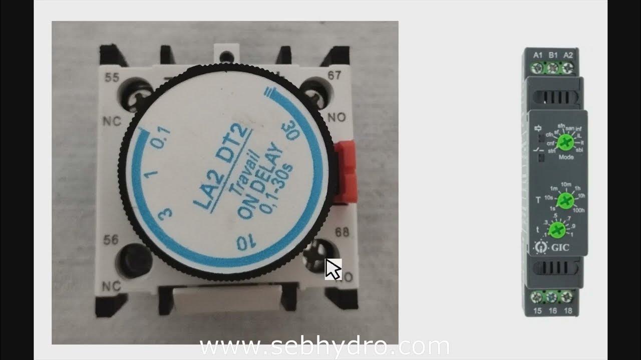 Différence entre temporisation travail et repos (formation électrique) - YouTube