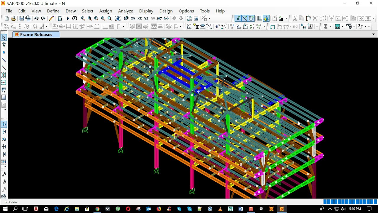 Design steel with sap2000 3 - YouTube