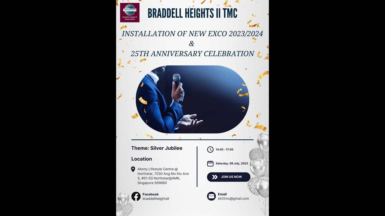 Braddell Heights II Toastmasters Club |Silver Jubilee Celebrations ...