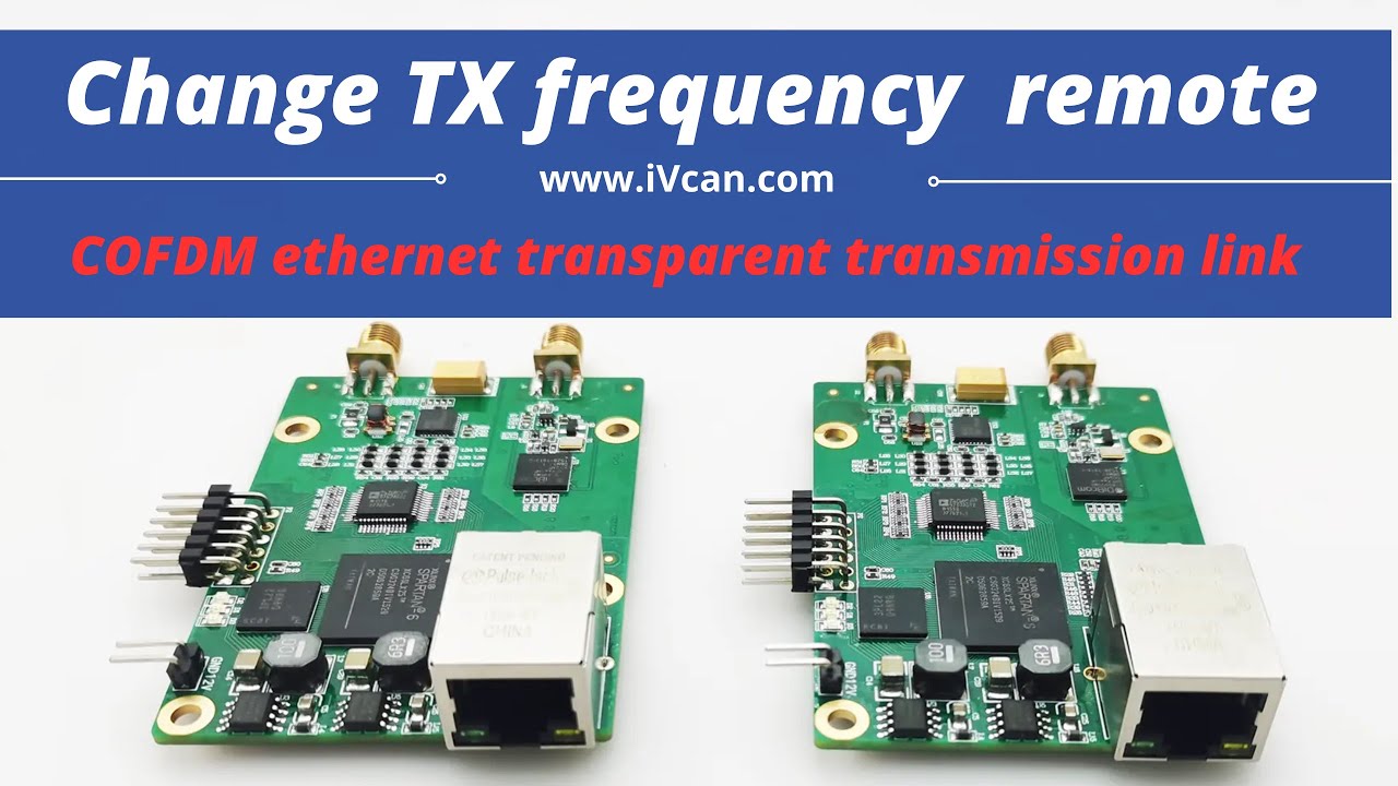 How to change transmitter frequency via our two-way COFDM ethernet ...