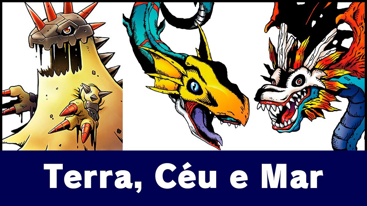 Landramon, Seadramon, Airdramon - Conversando Digimon - YouTube
