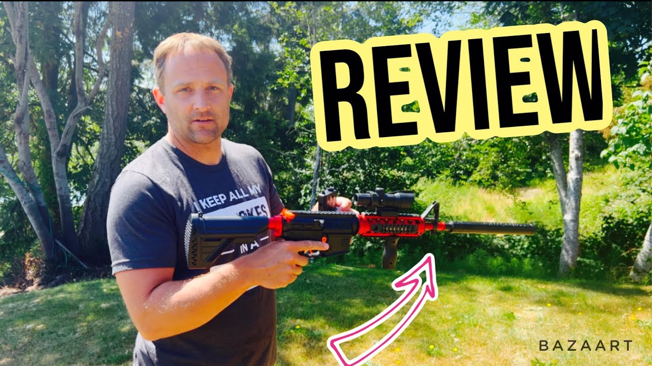 Splatter Ball Blaster with Drum - YouTube