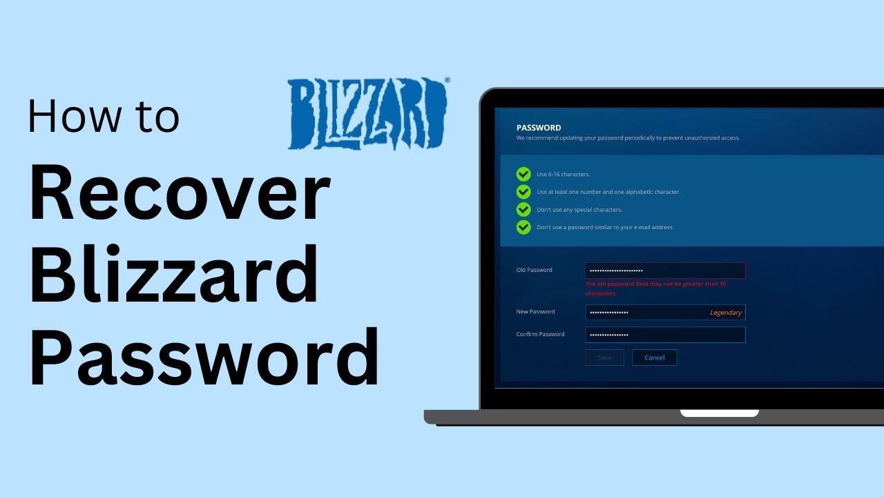 How To Reset & Recover Forgotten Blizzard Password | Battle Net Account ...