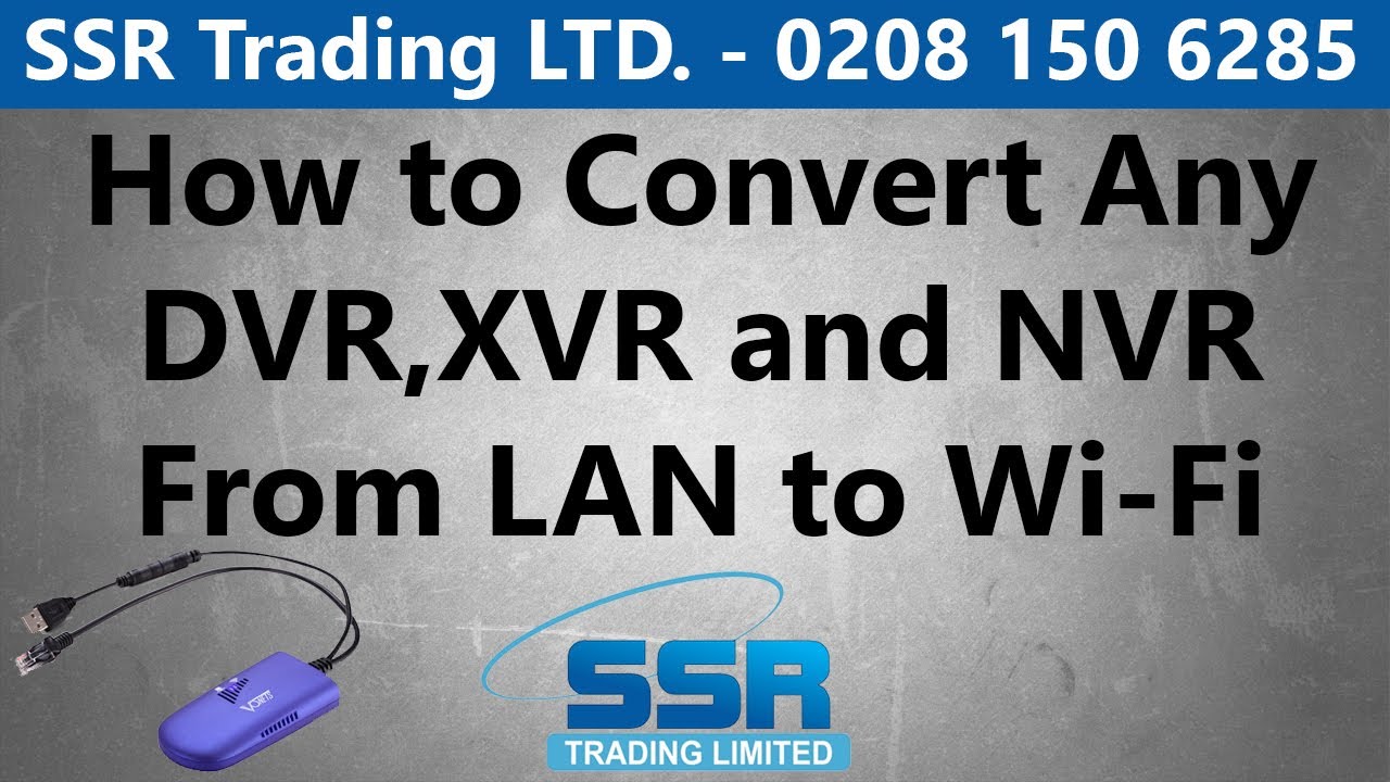 How to Covert any DVR NVR XVR from LAN to Wi-Fi Using Wireless Bridge ...