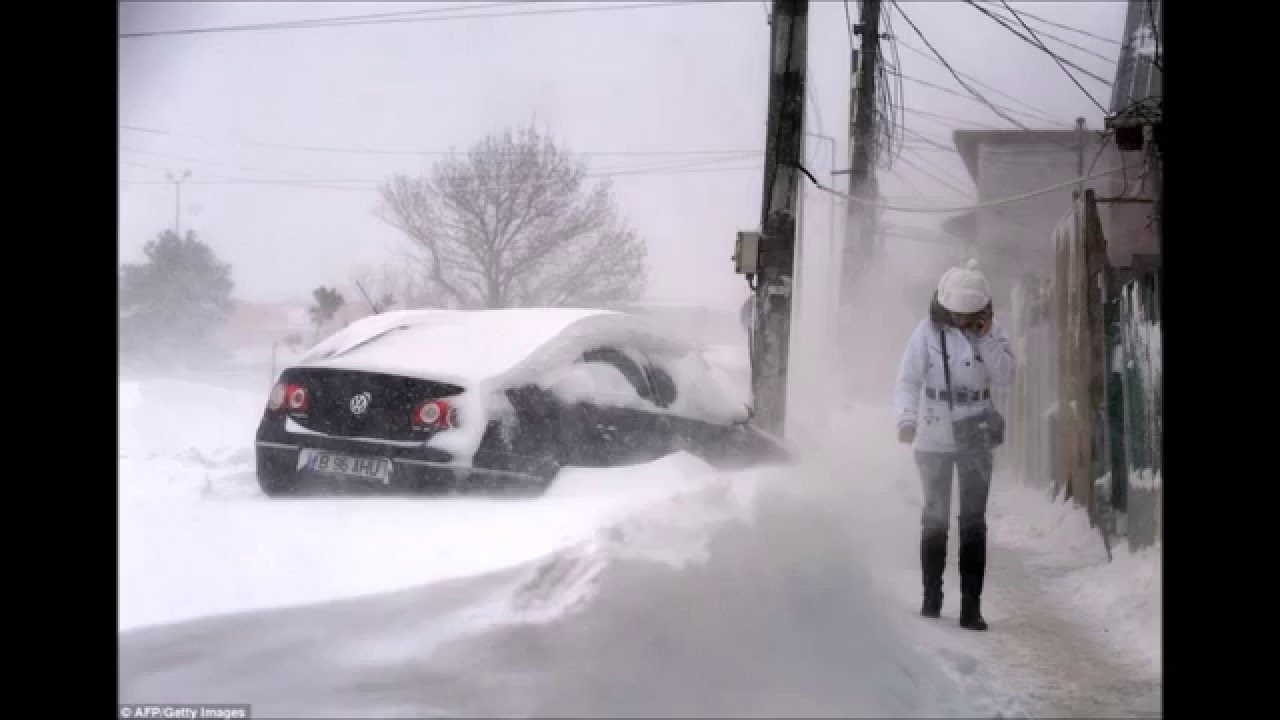 snow in Poland,Europe - YouTube