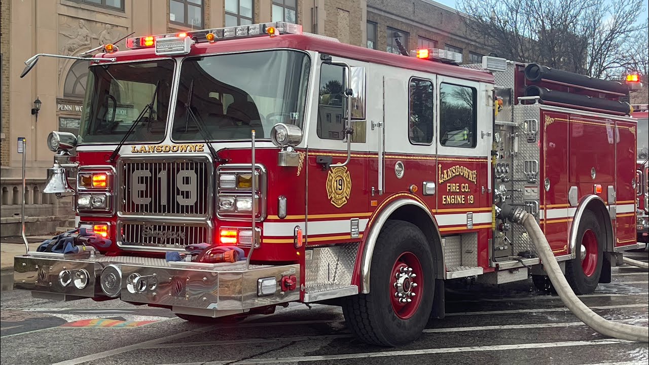 *Ride Along* Lansdowne Volunteer Fire Company Engine 19 cleared ...