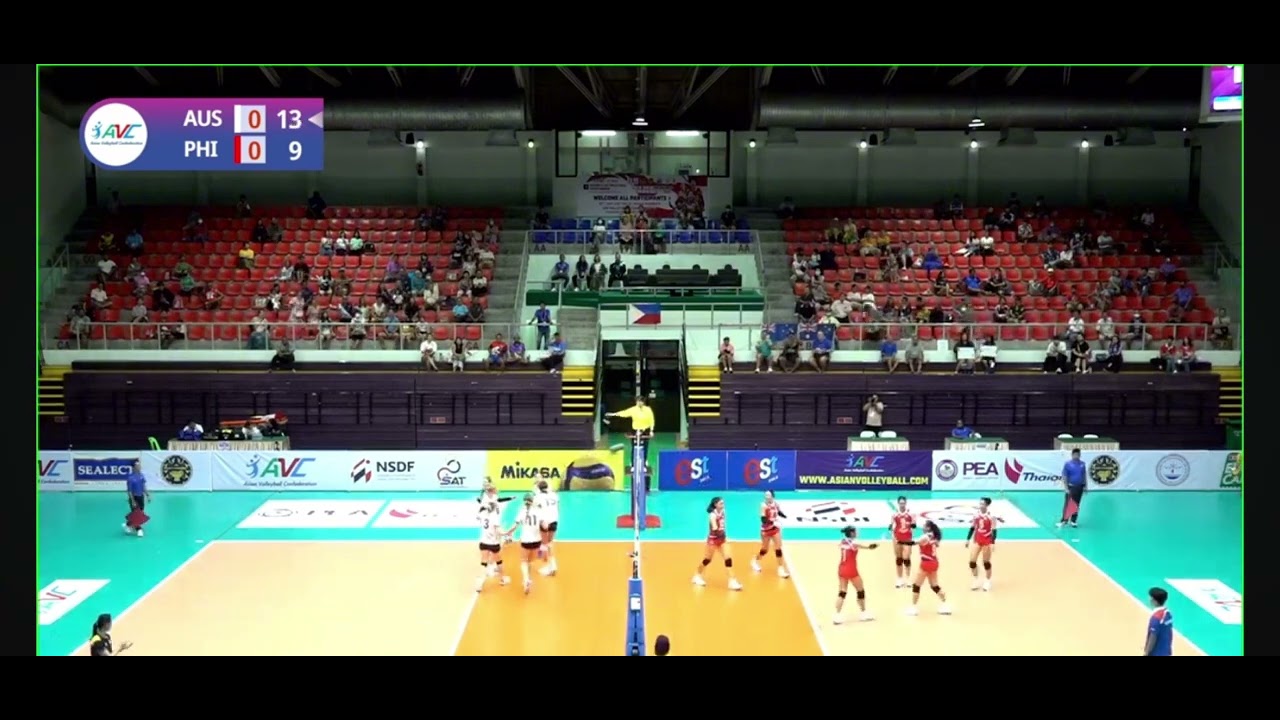 PH vs AUS | AVC 15th Asian Women’s U18 Volleyball |Highlights 1st set ...