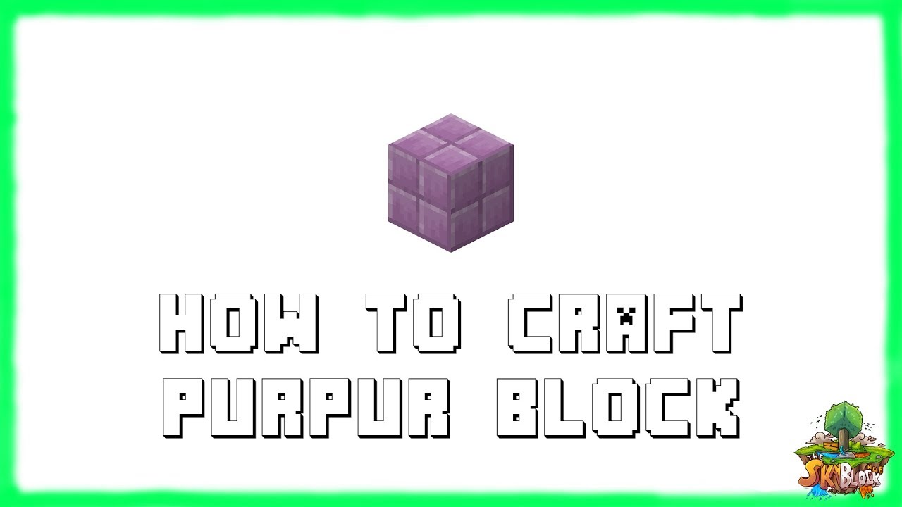 Minecraft 1.18.1: How to Craft Purpur Block! (2022) - YouTube