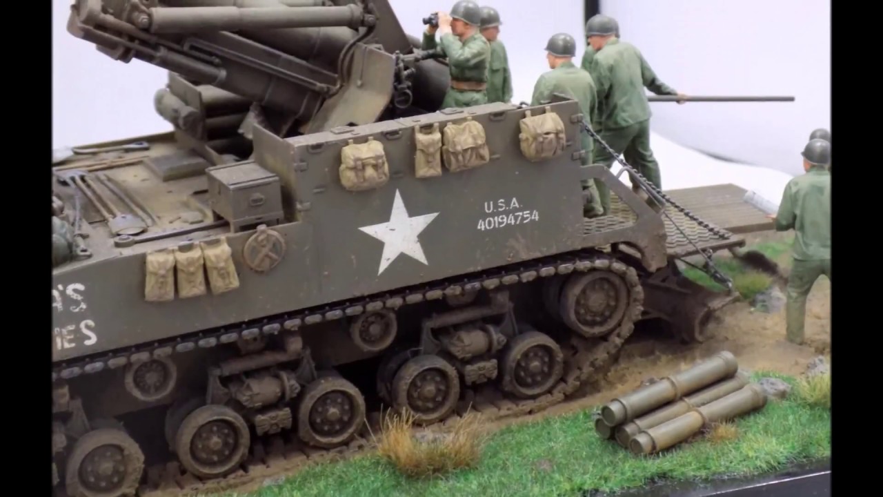 Tamiya Models U.S. Selfpropelled 155MM Gun M40 1/35 - YouTube