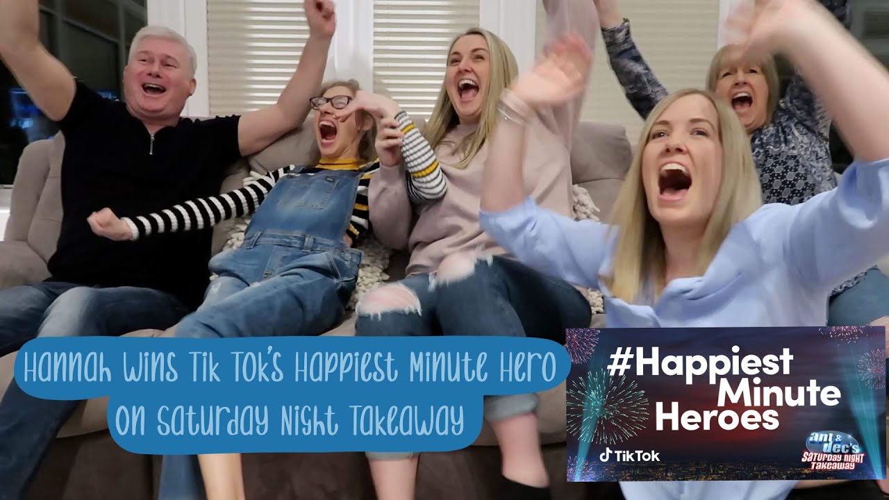 Hannah Cheetham wins Tik Tok's Happiest Minute hero// Takeaway Giveaway ...