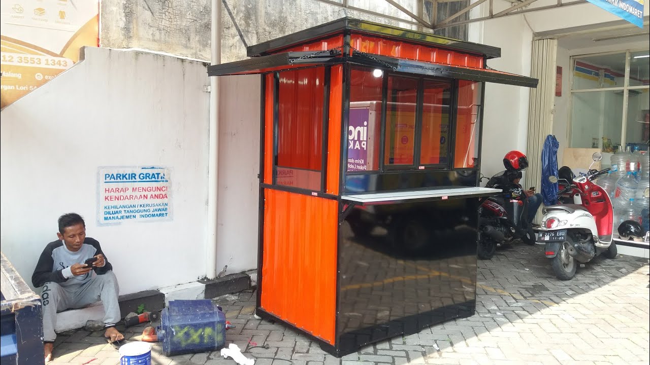 BOOTH SEMI KONTAINER DESAIN & SIZE KHUSUS UNTUK INDOMARET & ALFAMART ...