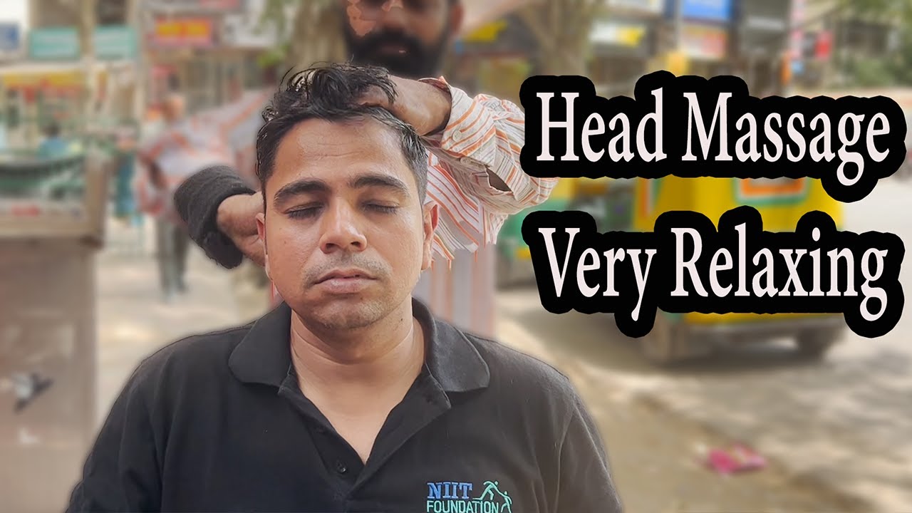 Head Massage And Neck Cracking By Poor Indian Barber Asmr I Youtube