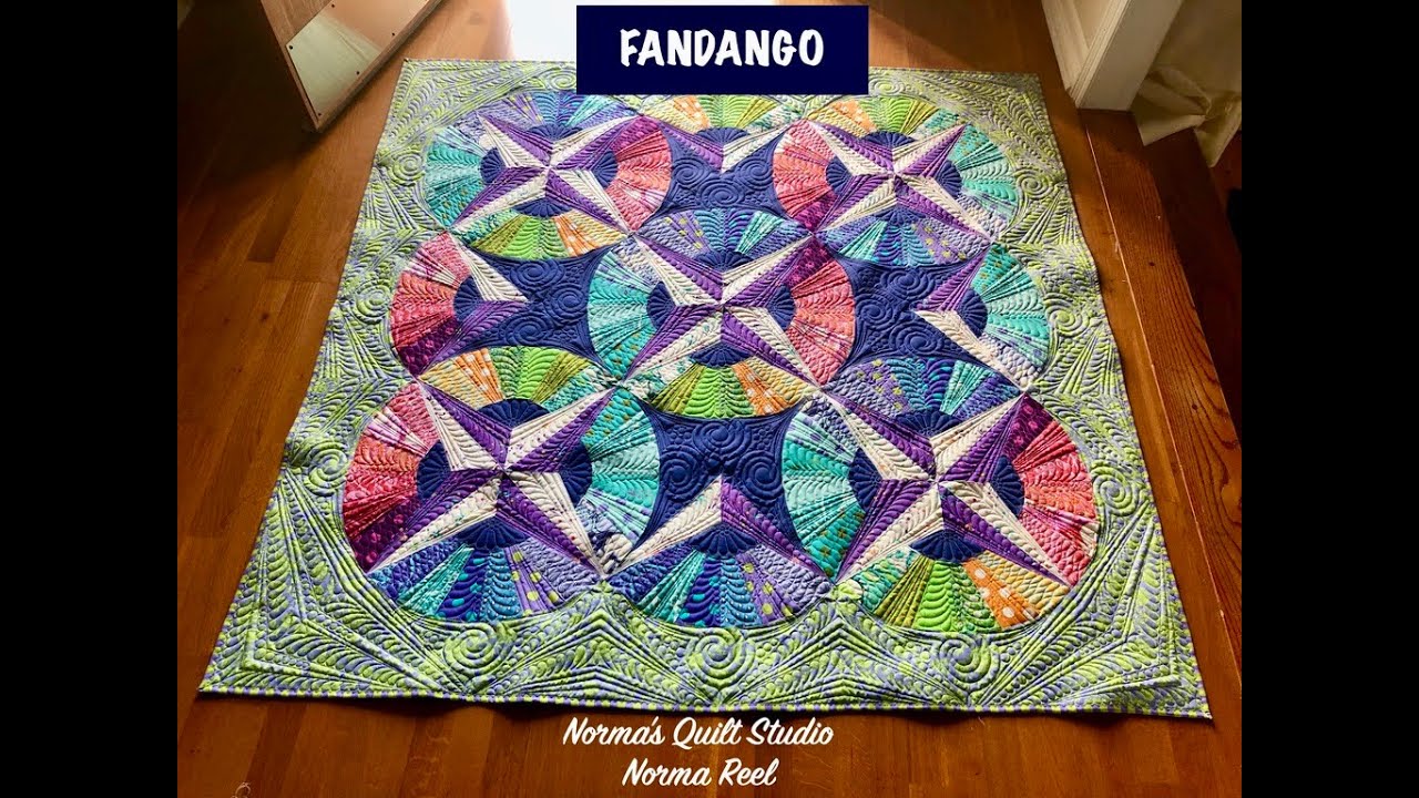 Fandango - Pieced & Quilted by Norma Stark - YouTube