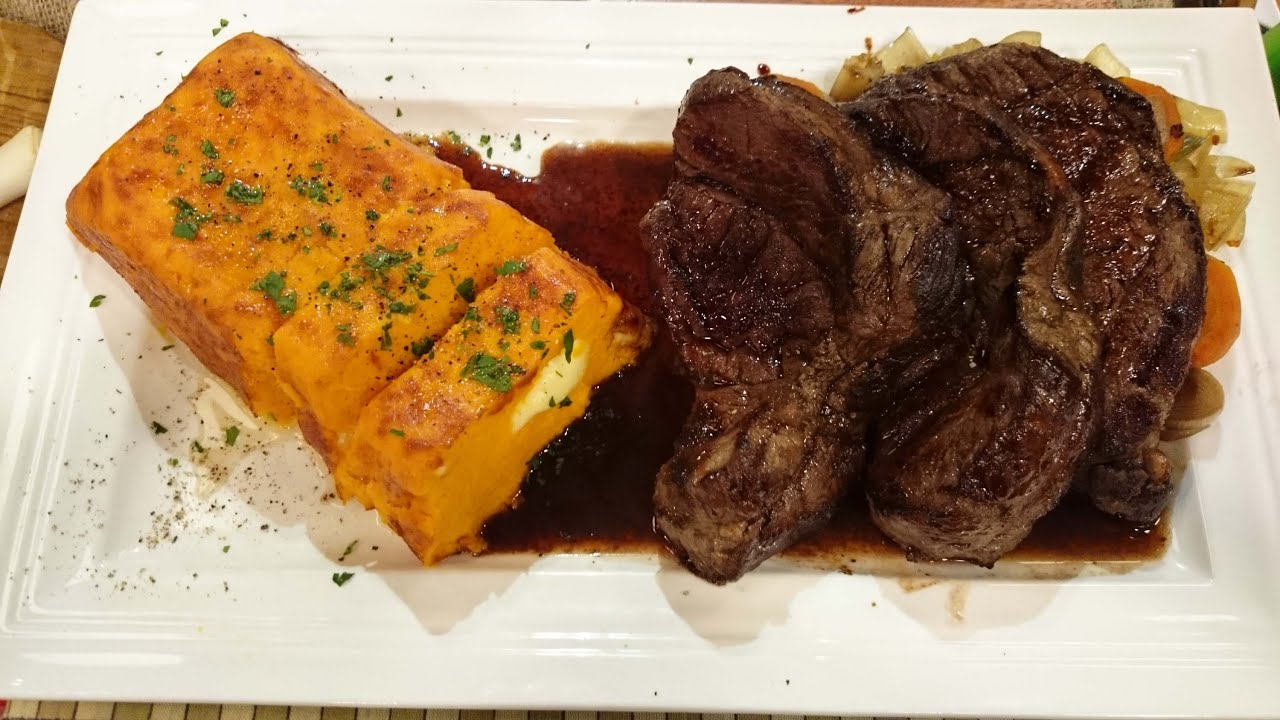 Tortuguita braseada con flan de calabaza gratinado - YouTube