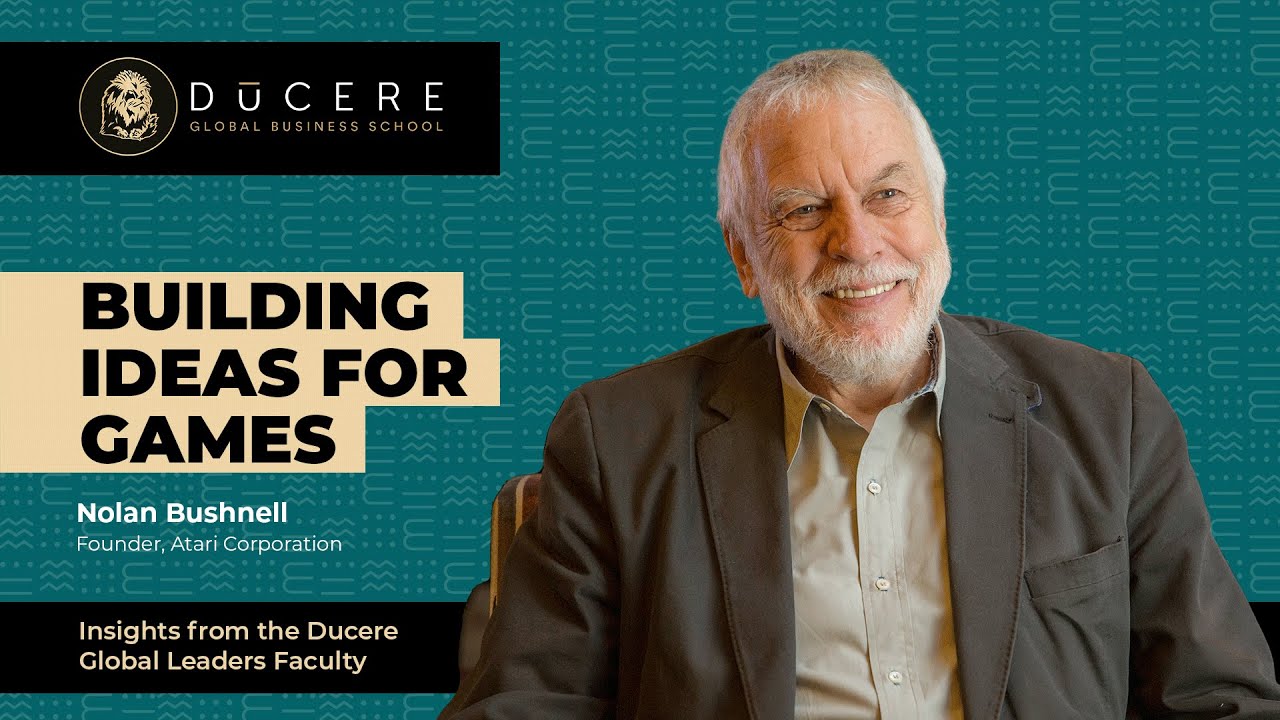Nolan Bushnell – Building ideas for games - YouTube