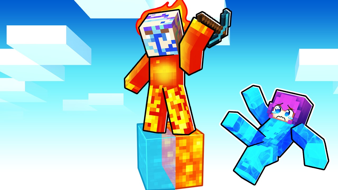 Locked on a ELEMENTAL ONE BLOCK in Minecraft! - YouTube