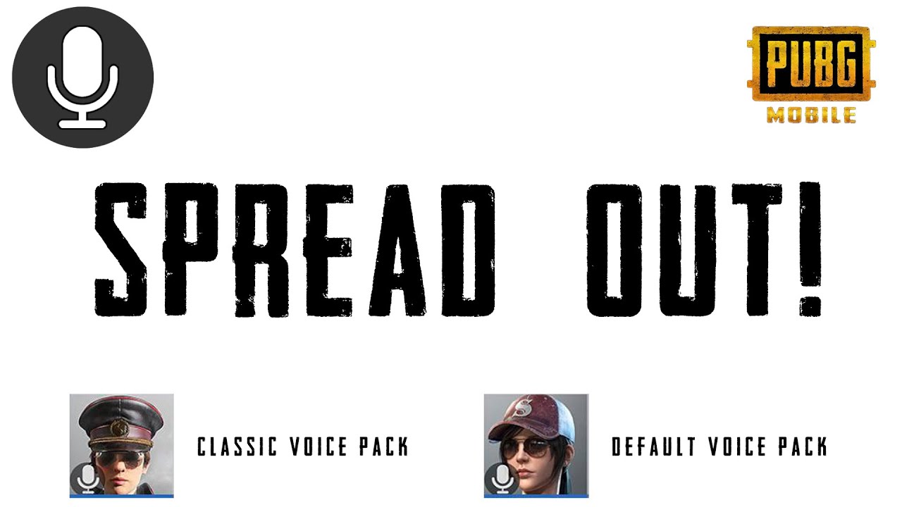Spread Out! | Pubg Voice Pack Sound Effect 🔊🗣️ - YouTube