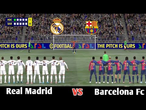 🔥Real Madrid vs Barcelona fc full penalty shootout | Bar vs Rma full ...