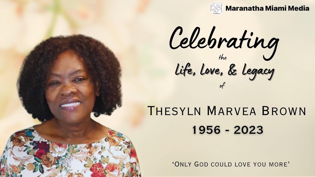 Celebrating the Life of Theslyn Marvea Brown | January 28, 2024 - YouTube