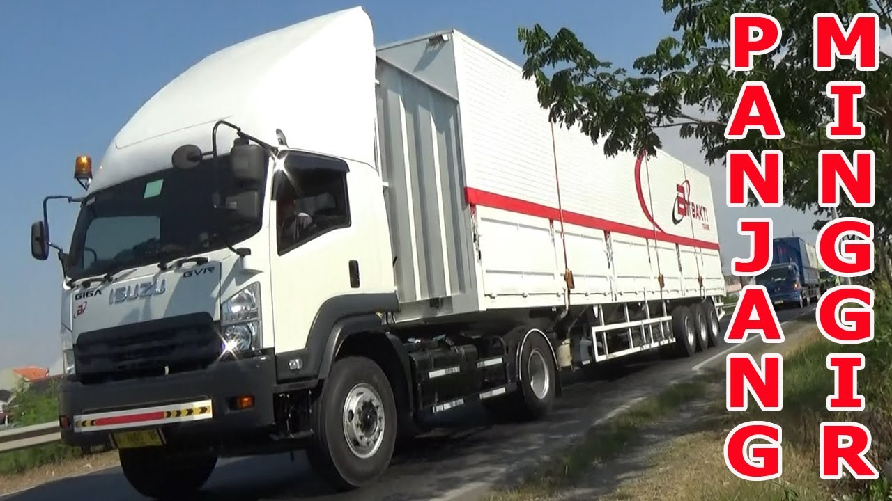 Spotting Truk Besar Tinggi !! Truk Panjang Kontainer Izusu Giga Hino ...