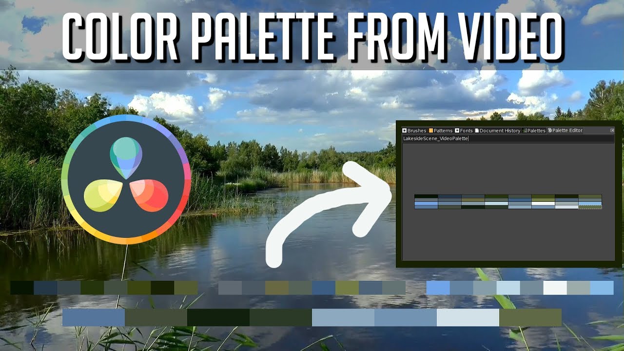 How to Turn Video Clip into Color Palette with DaVinci Resolve 16 - YouTube