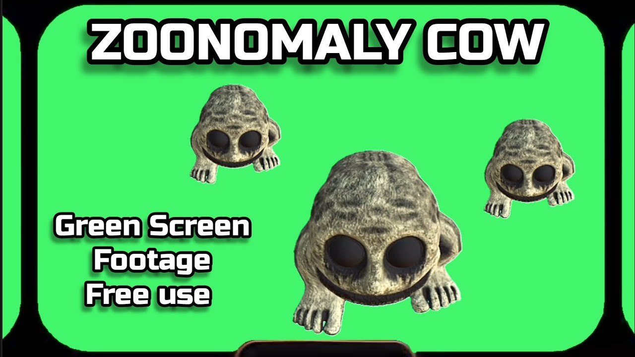 ZOONOMALY COW video is a green screen. Footage animation of the GREEN ...