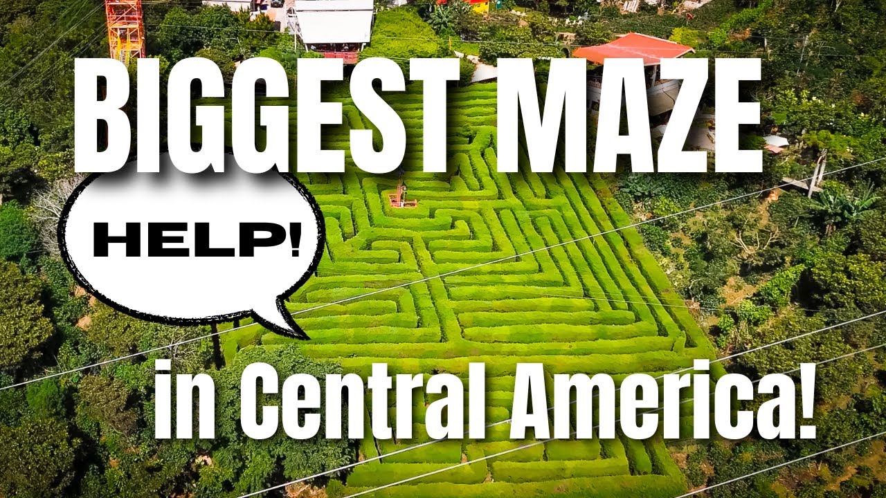 I got LOST in BIGGEST MAZE in Central America! | Apaneca El Salvador ...