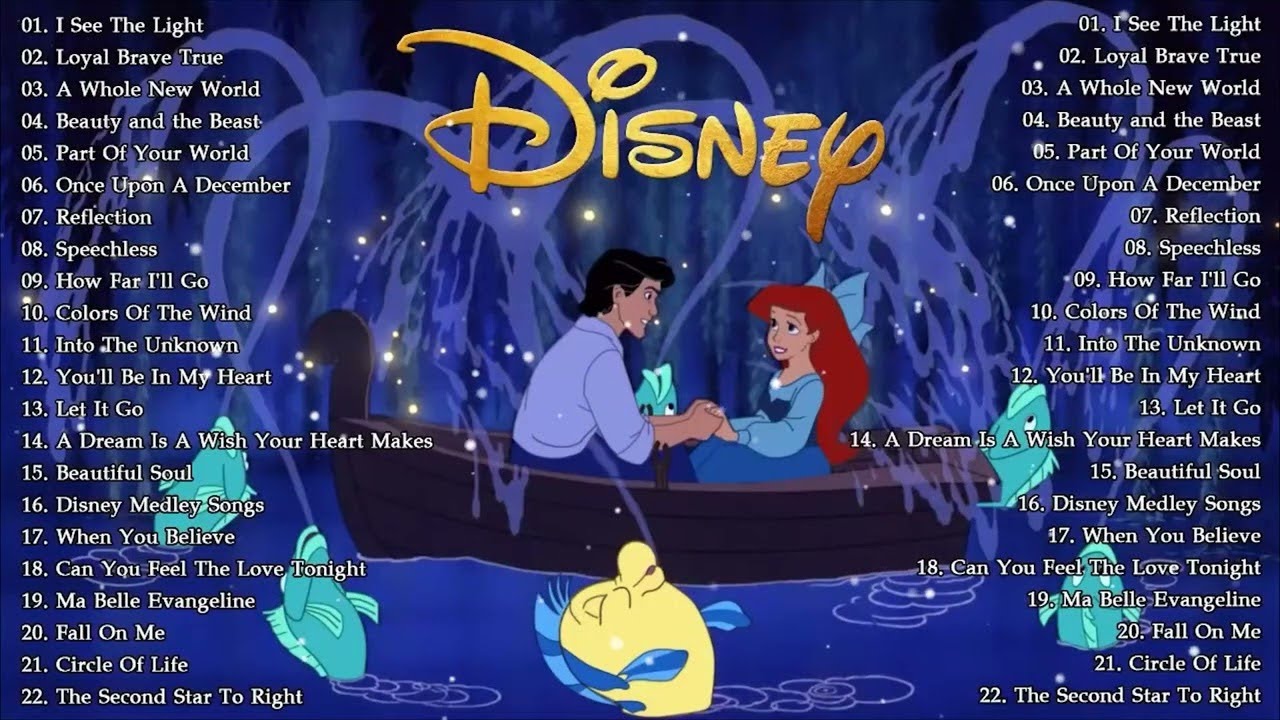 [LYRICS VIDEO] The Ultimate Disney Classic Songs🍭Best of Disney ...