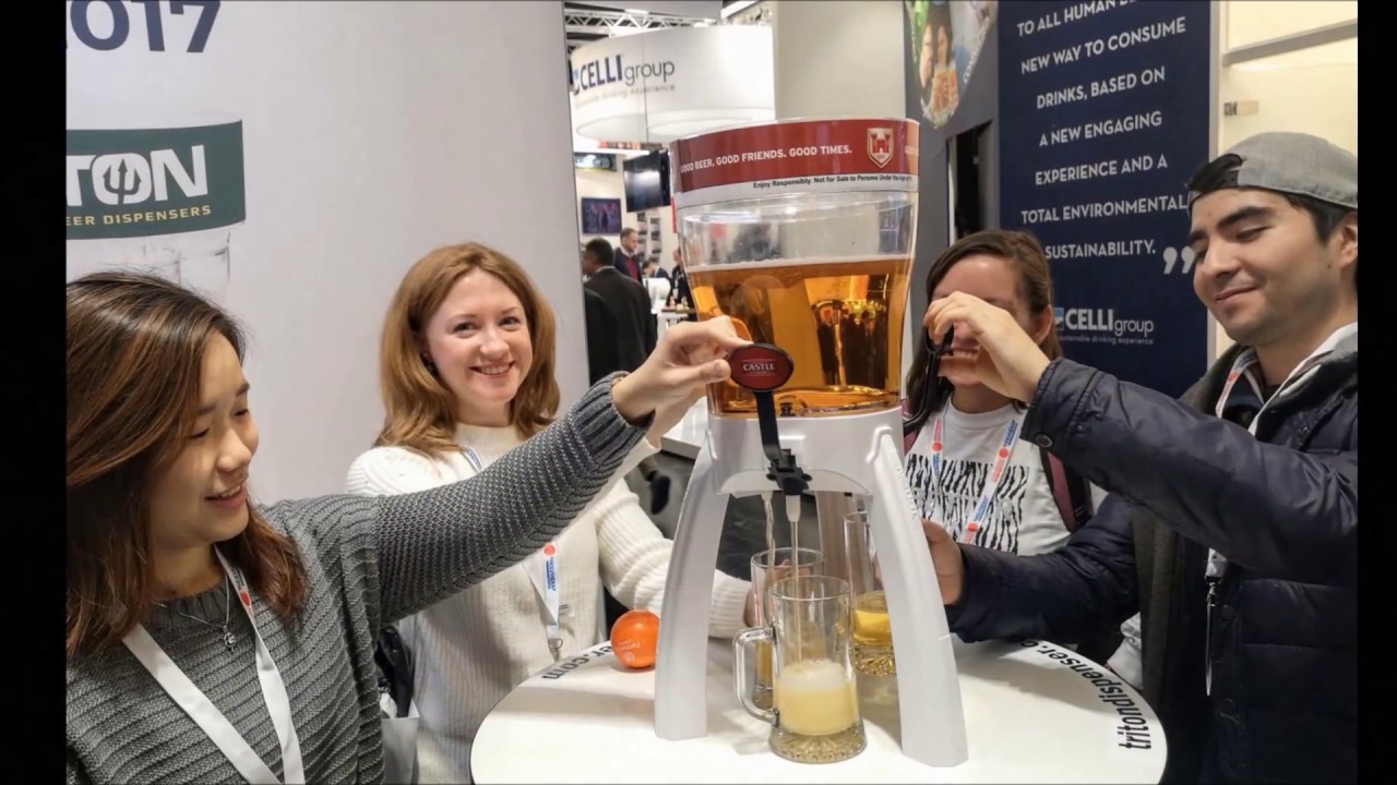 Triton dispenser @ Brau Beviale 2019 - YouTube
