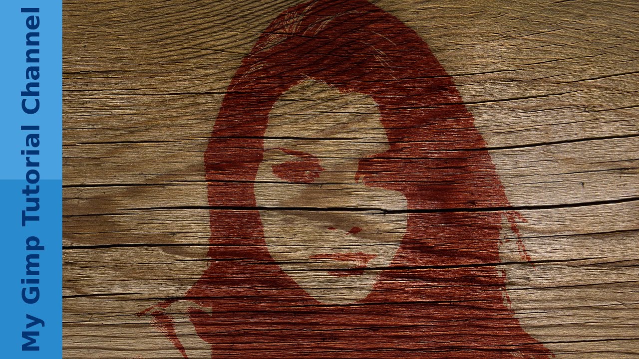 Gimp 2.9 – How to Make a Wood Burning Portrait - YouTube
