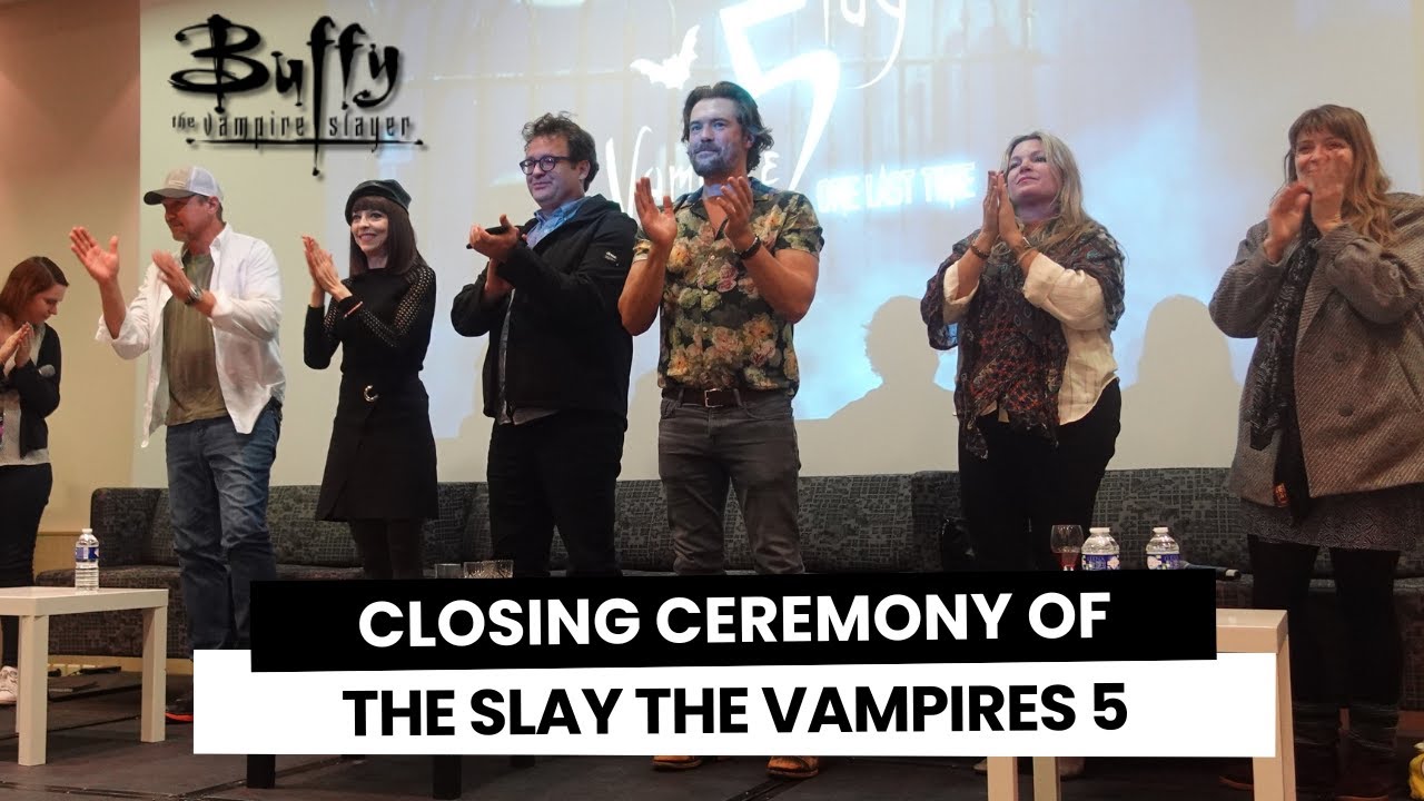 Closing ceremony of the Slay the Vampires 5 with the cast of Buffy in ...