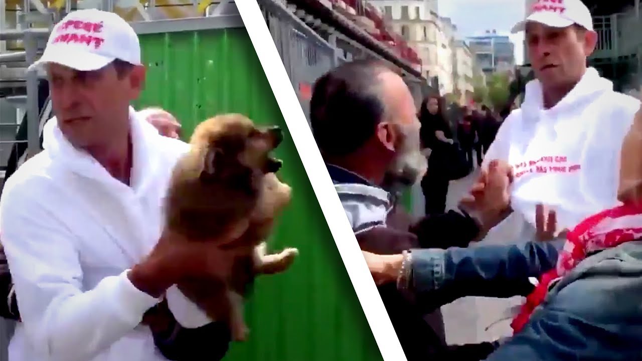 WATCH: Animal Rights Thugs Steal A Homeless Man's Dog - YouTube