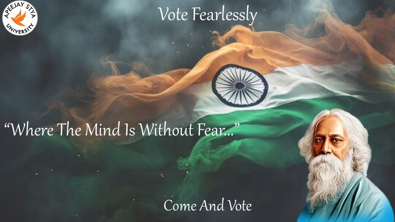 Where the Mind is Without Fear | Encouraging Fearless Voting - YouTube