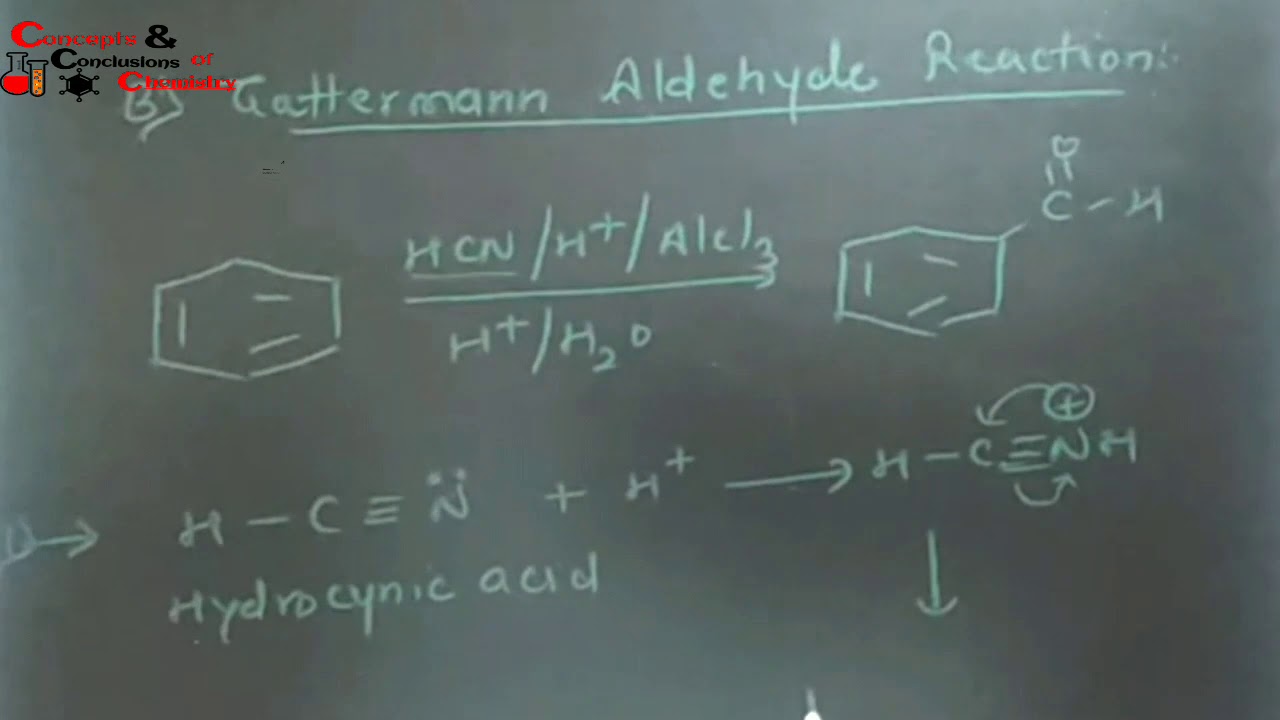 Gattermann koch formylation & formation of Aldehyde group - YouTube