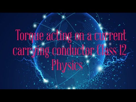 Torque acting on a current carrying loop class 12 - YouTube