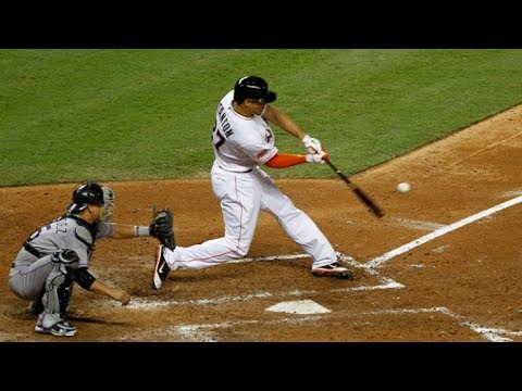 MLB Home Runs off the Scoreboard - YouTube