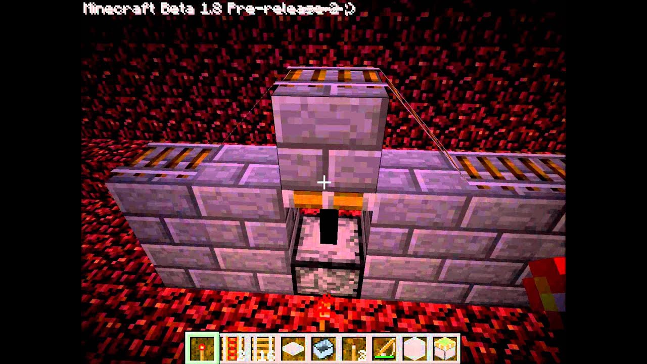 Minecraft Mine-cart track piston bug - YouTube