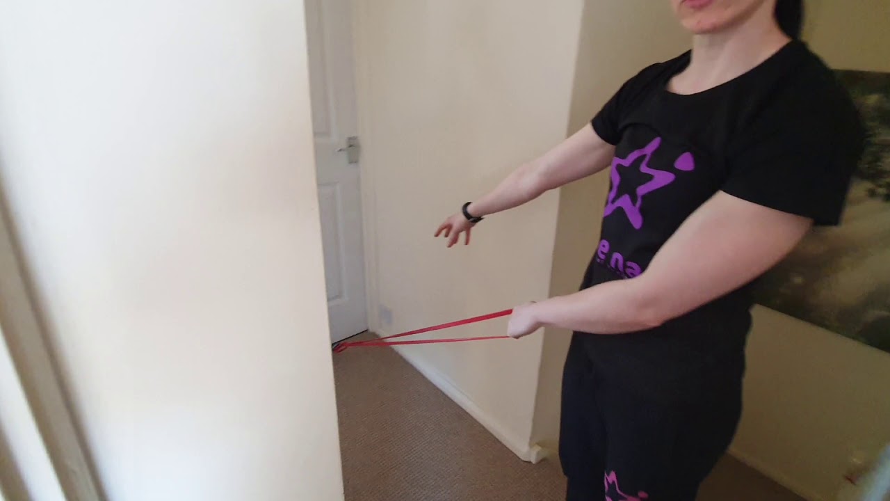 Banded upright row (with door anchor) - YouTube