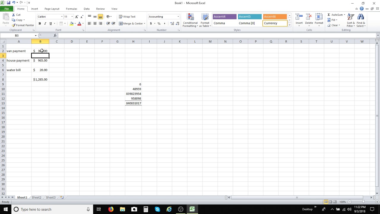 How To Get The Sum In Excel YouTube How To Get The Sum In Excel YouTube