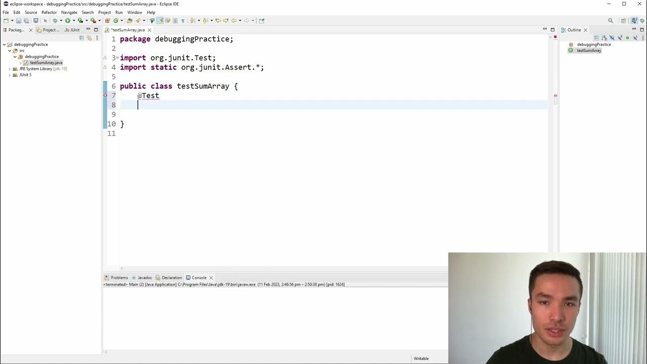 COMP1010 Video 10 - Eclipse Debugging JUnit - YouTube