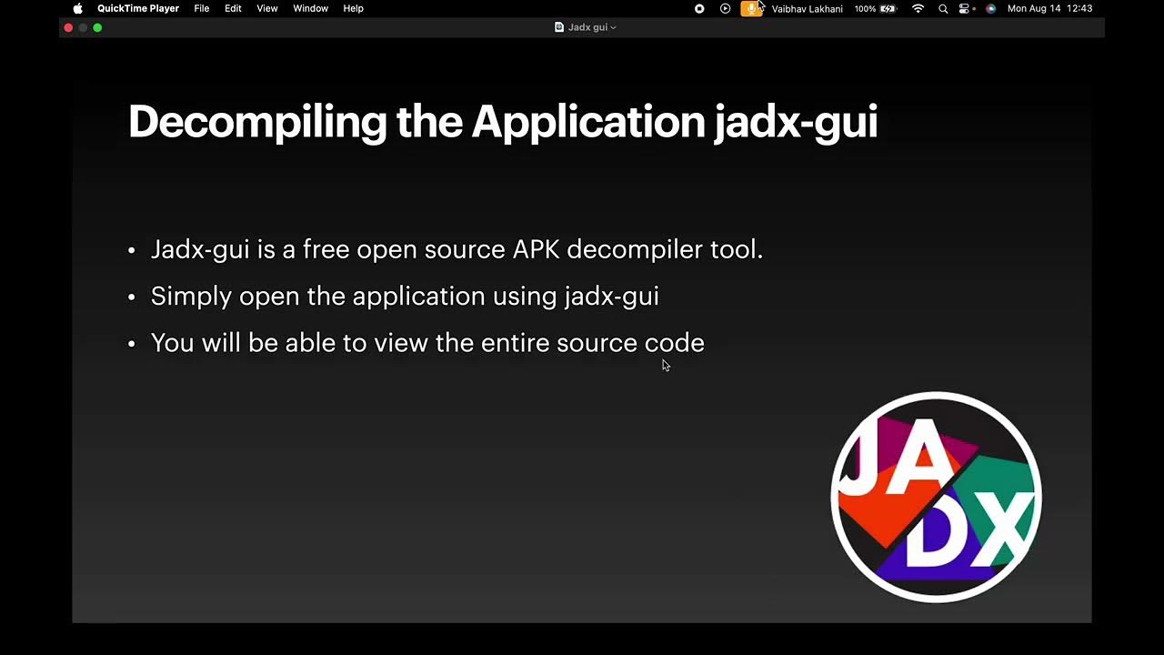 Decompiling Applications using JADX-GUI - YouTube